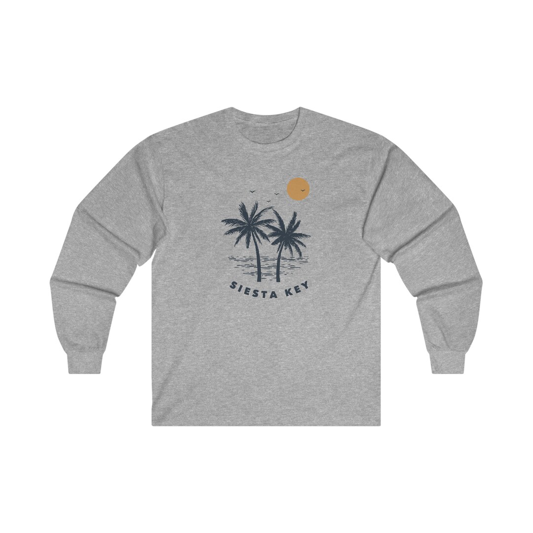 Siesta Key, Florida Long Sleeve Shirt, Retro Unisex Siesta Key Long ...