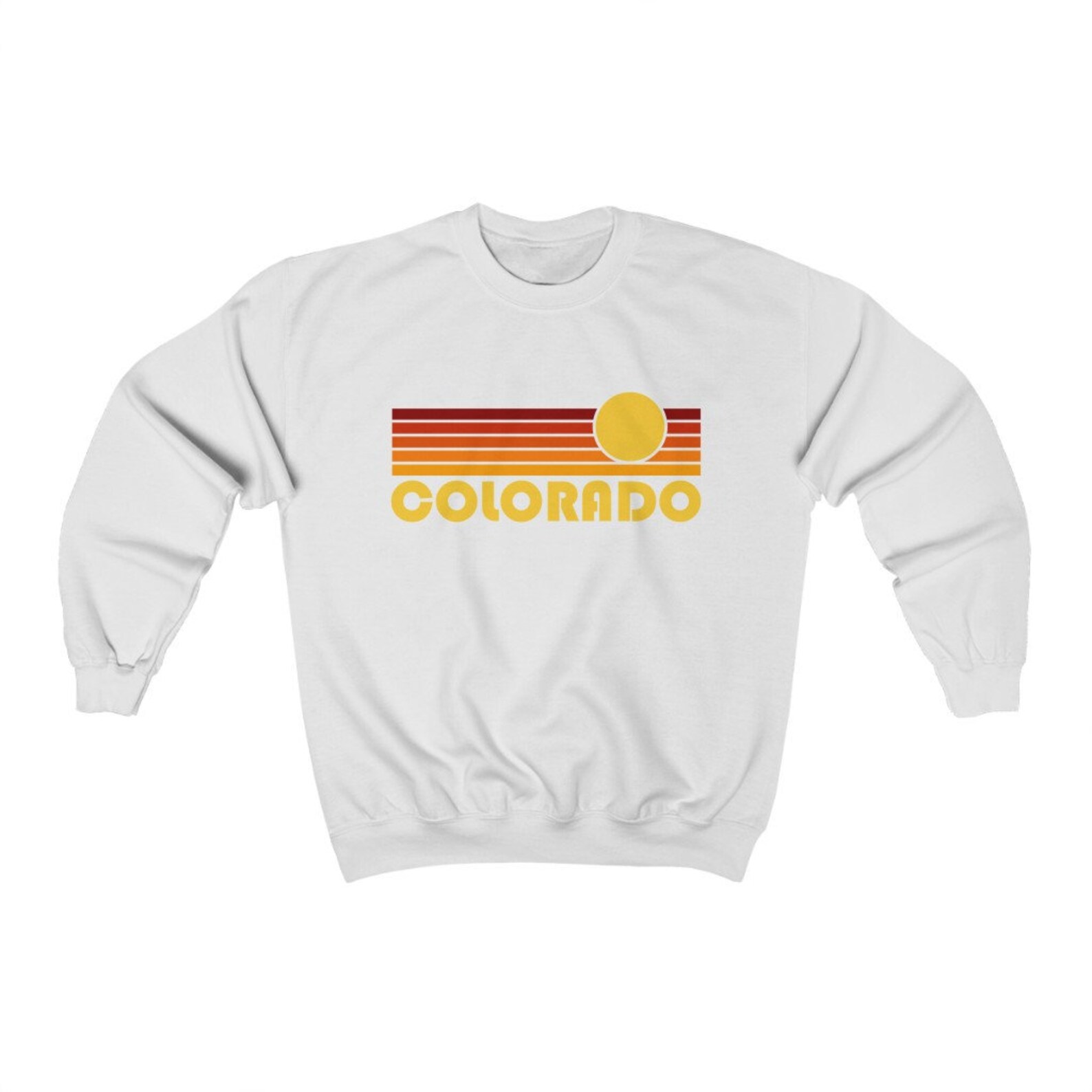 Colorado Sweatshirt Retro Sunset Unisex Colorado Sweatshirt - Etsy