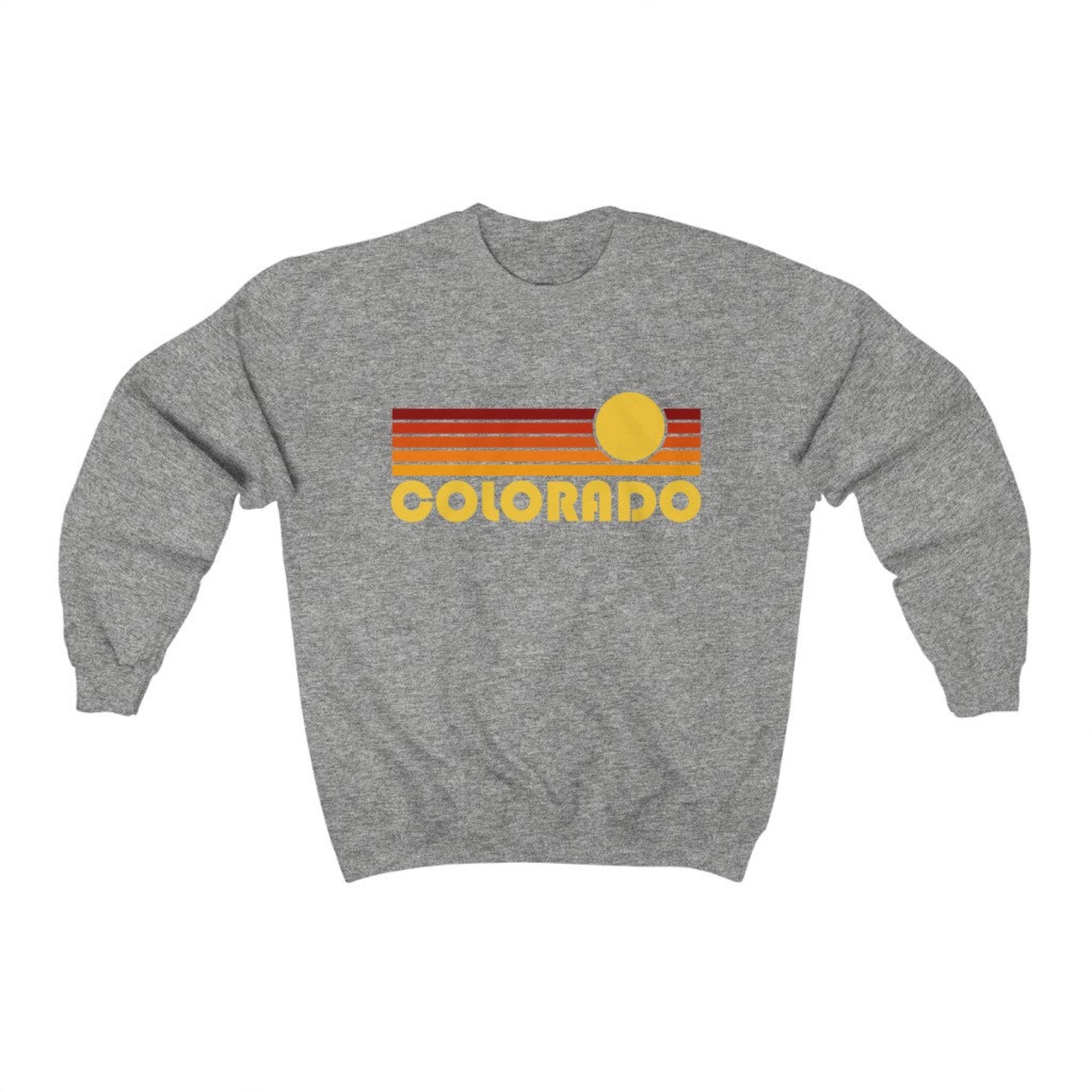 Colorado Sweatshirt Retro Sunset Unisex Colorado Sweatshirt - Etsy