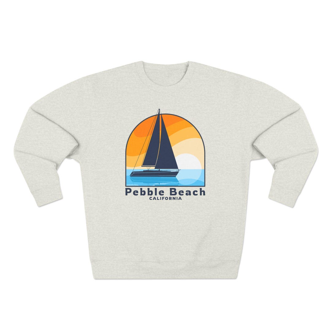 Premium Pebble Beach, California Sailboat Sweatshirt - Etsy
