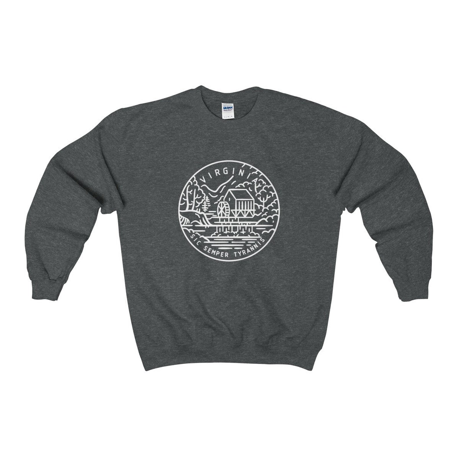 Virginia Sweatshirt State Design Adult Unisex Crewneck - Etsy