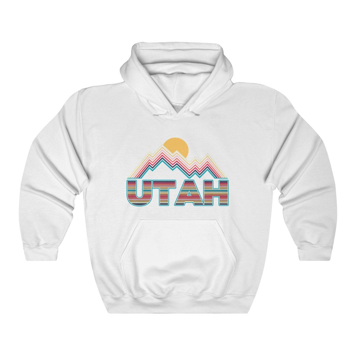 Utah Hoodie Adult Unisex Retro Mountain Utah Sweatshirt - Etsy