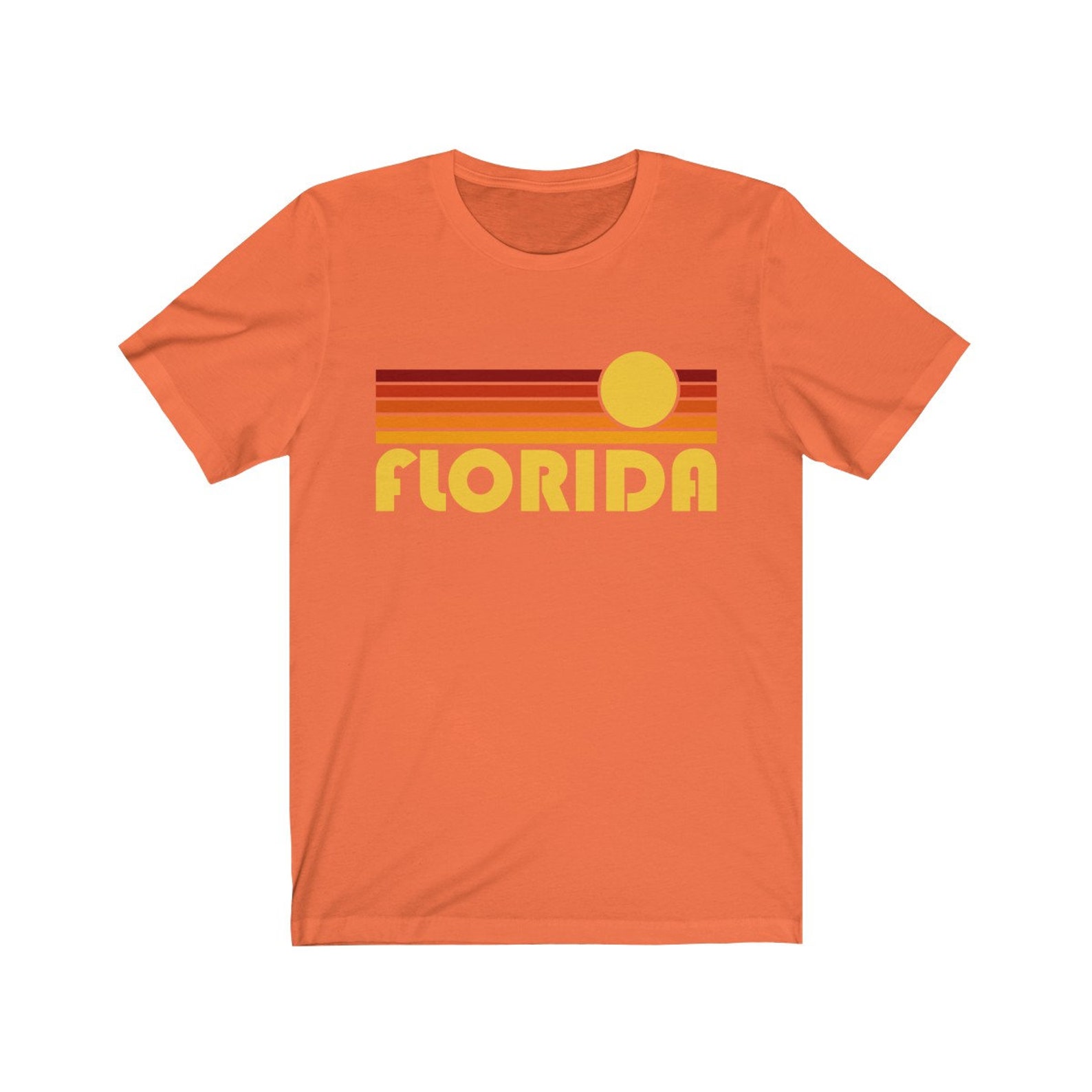Florida T-shirt Retro Sunset Unisex Florida Shirt - Etsy