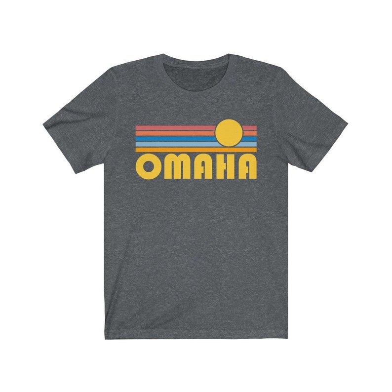 Omaha Nebraska Shirt Retro Sunset Unisex Omaha T-Shirt | Etsy