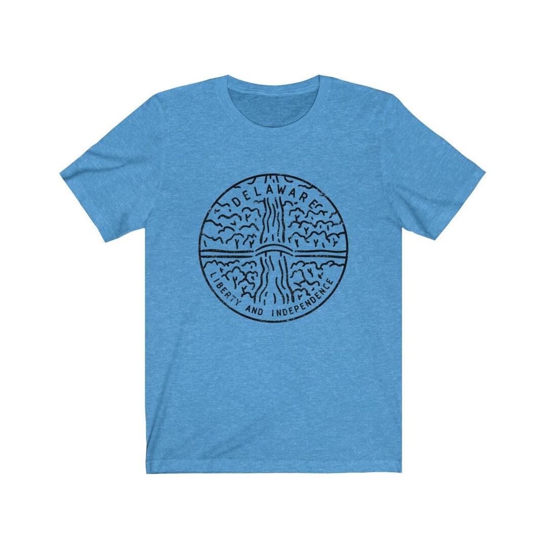 Delaware T-shirt Distressed State Design Unisex Delaware - Etsy