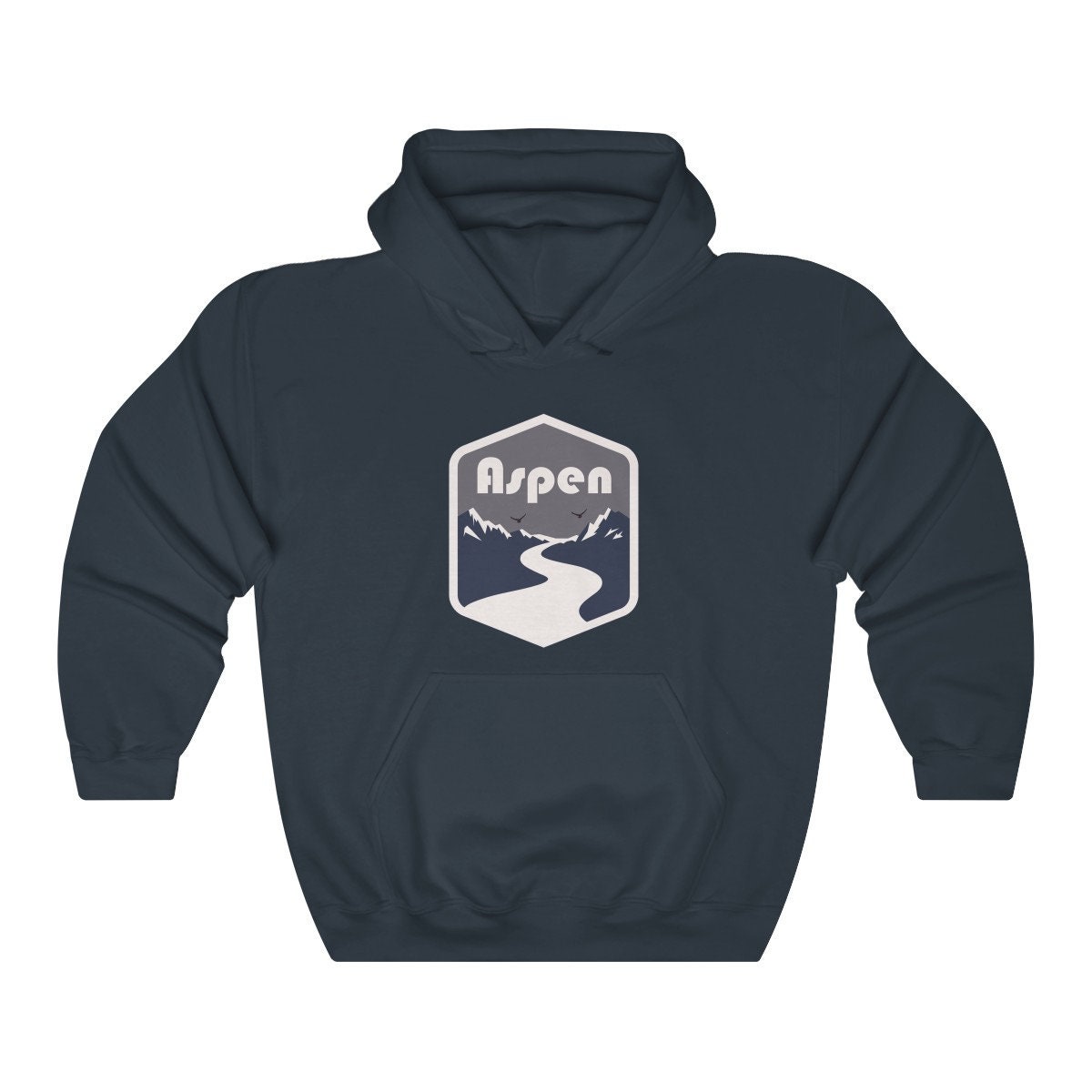 Aspen, Colorado Hoodie, Mountain Road Adult Unisex Aspen Sweatshirt ...