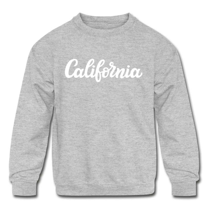 California Youth Sweatshirt: Hand Lettered Cotton-blend Pullover - Etsy