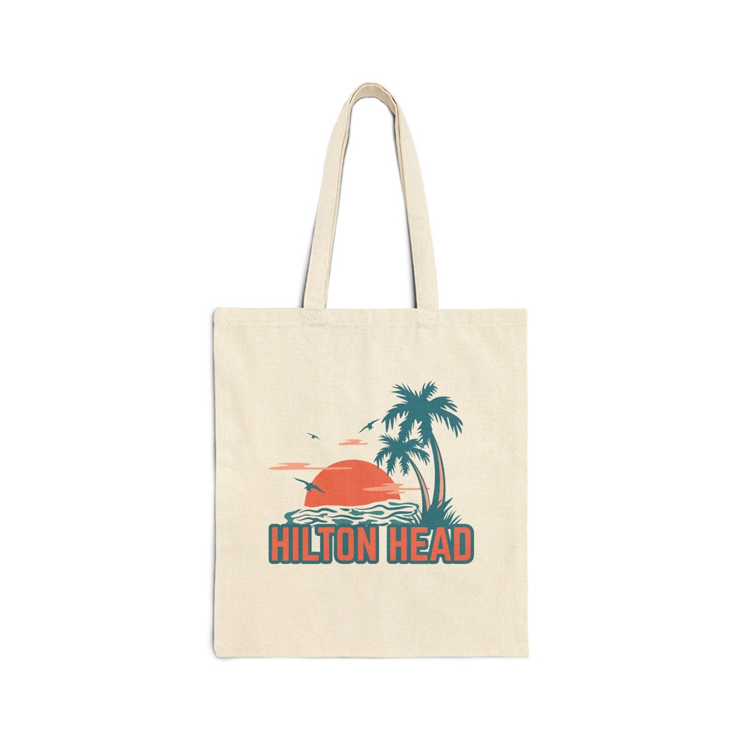 Hilton Head South Carolina Tote Bag: Cotton Canvas Travel Tote - Etsy