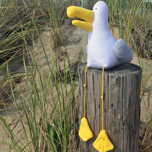 Cute Soft Seagull Toy Plush Nautical Nursery Decor Sea - Etsy
