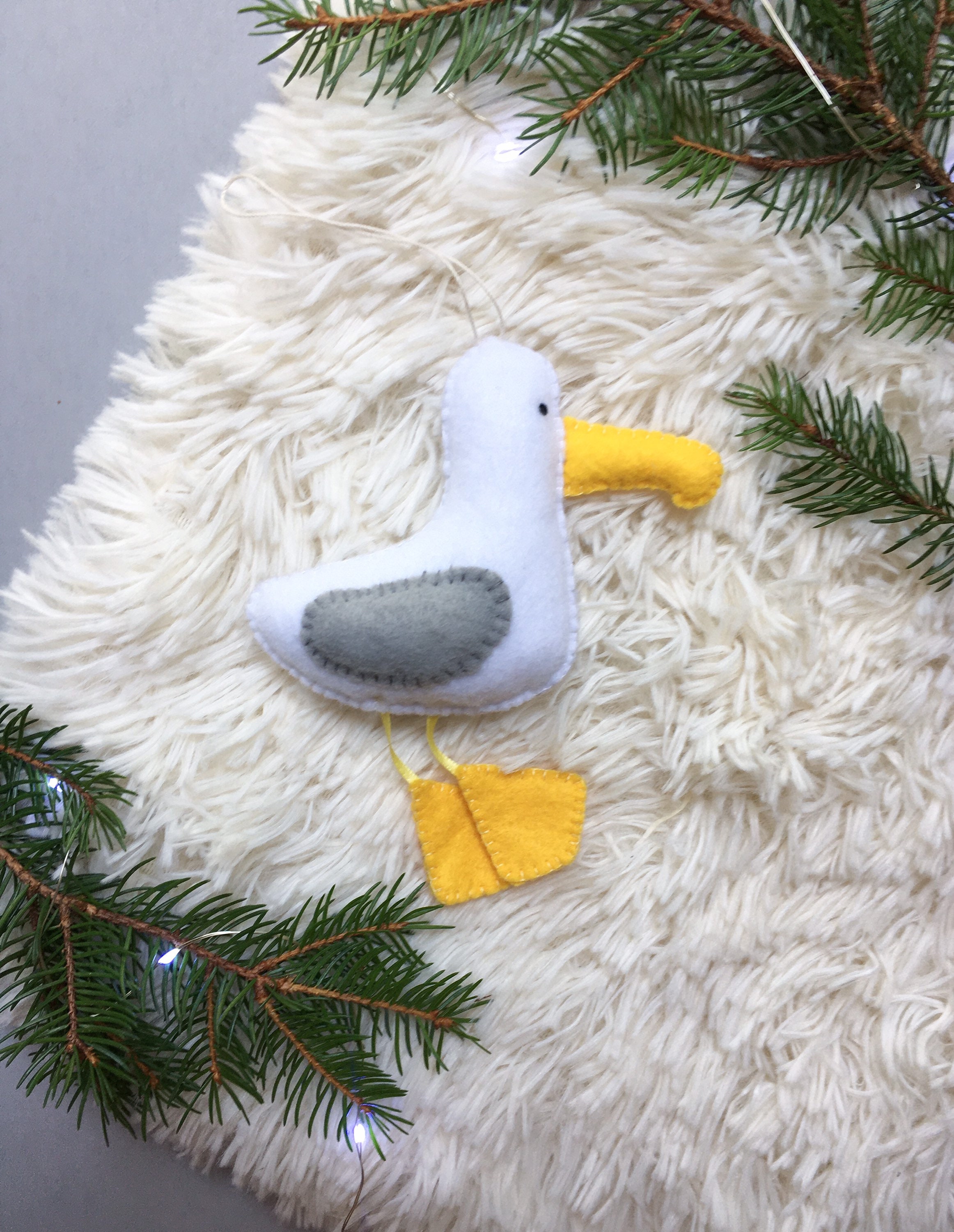 Seagull Nautical Christmas Tree Ornament Beach House - Etsy