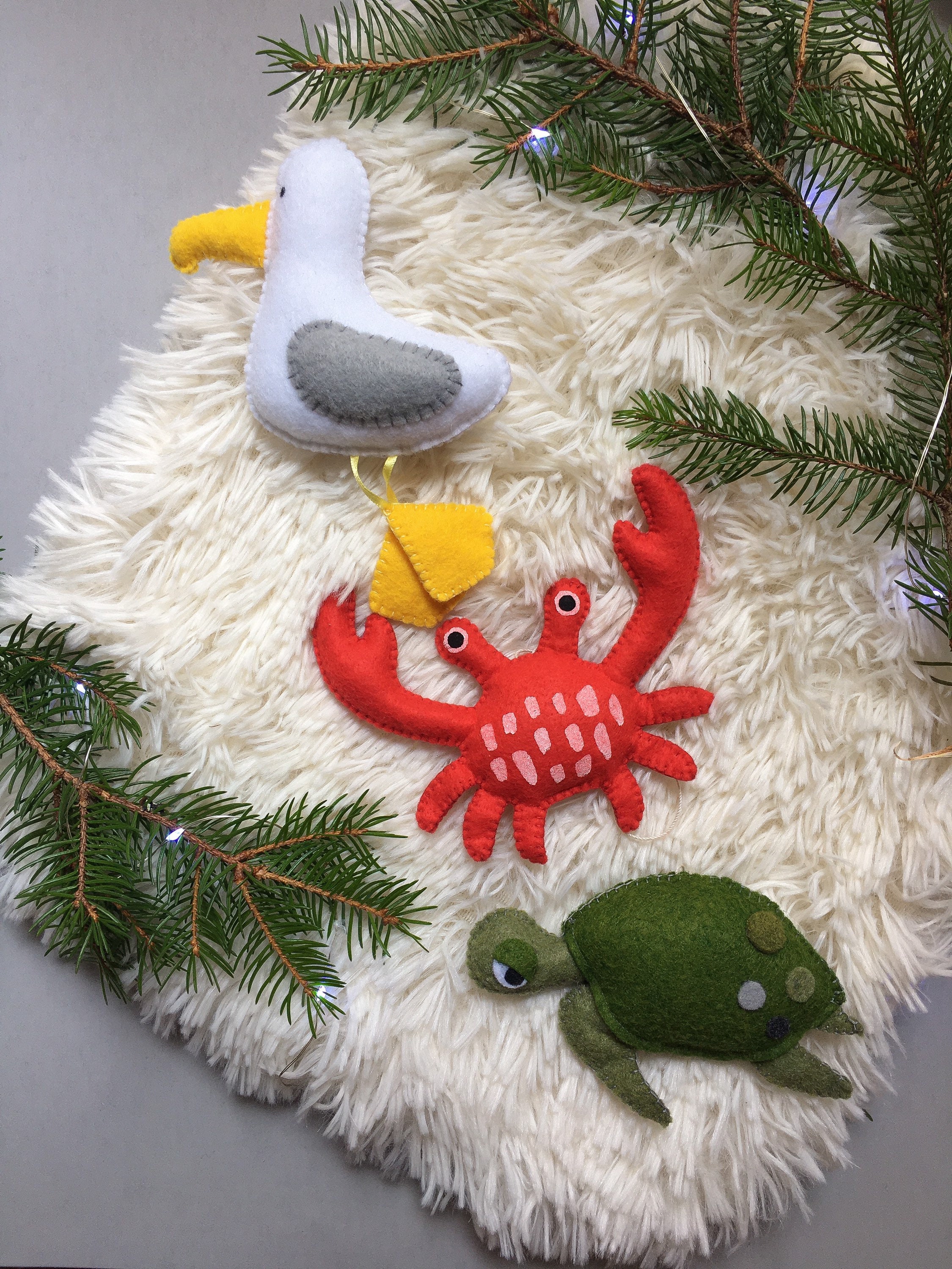 Seagull Nautical Christmas Tree Ornament Beach House - Etsy