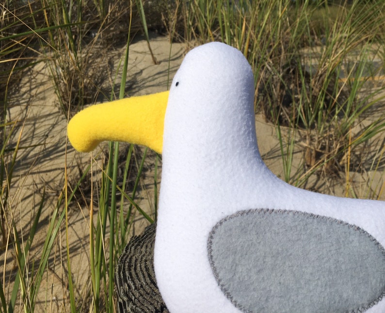 Cute Soft Seagull Toy Plush Nautical Nursery Decor Sea | Etsy