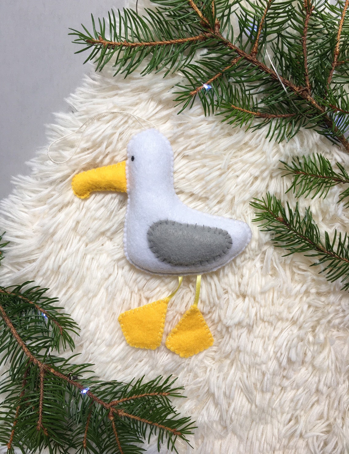 Seagull Nautical Christmas Tree Ornament Beach House - Etsy