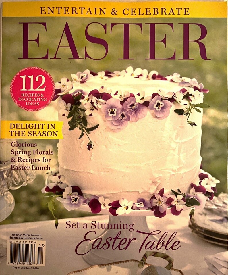 Entertain & Celebrate Magazine Hoffman Media Easter 2020 - Etsy