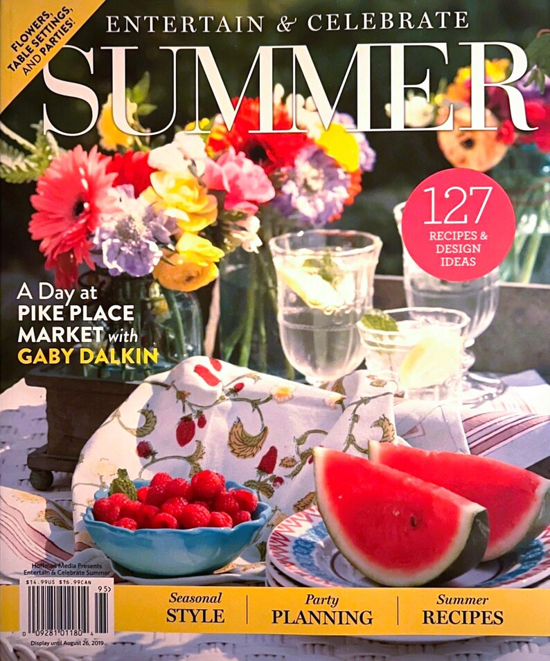 Entertain & Celebrate Magazine Hoffman Media Summer 2019 - Etsy