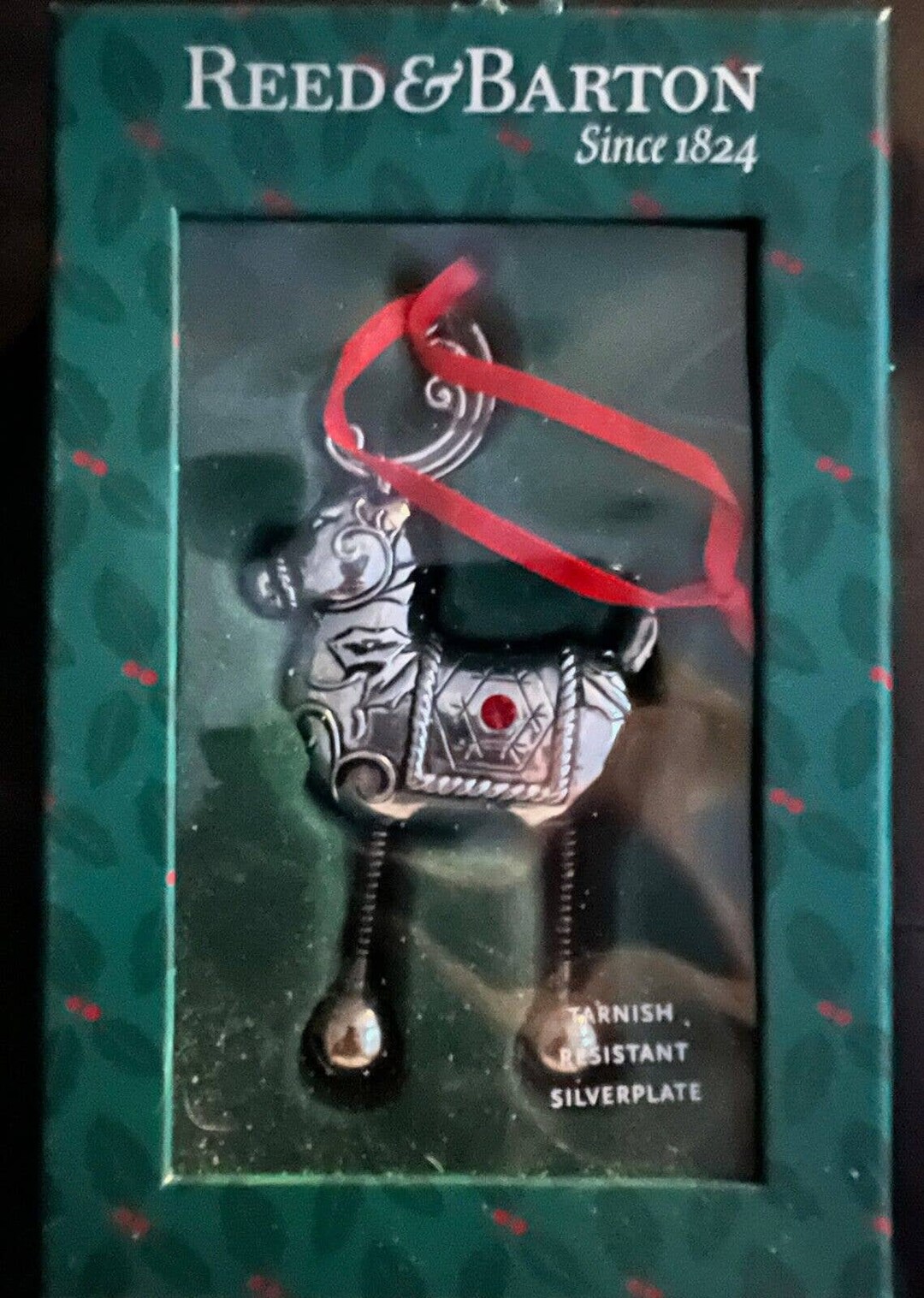 Reed & Barton Vtg Reindeer Christmas Ornament Silverplate 6547 - Etsy