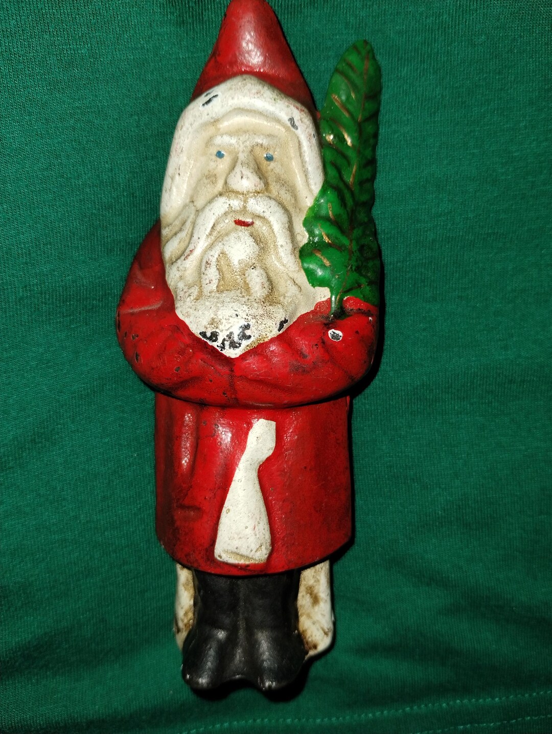 Antique Cast Iron Santa Claus Still Bank – Early 1900s Original Paint ...