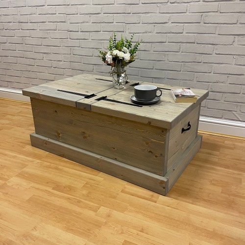 Large Coffee Table Storage Trunk - Etsy
