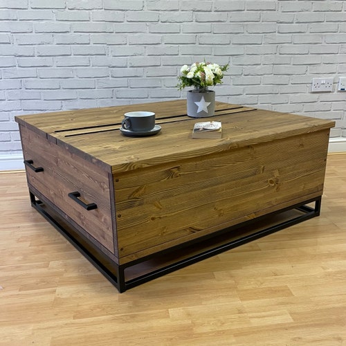 Large Coffee Table Storage Trunk - Etsy