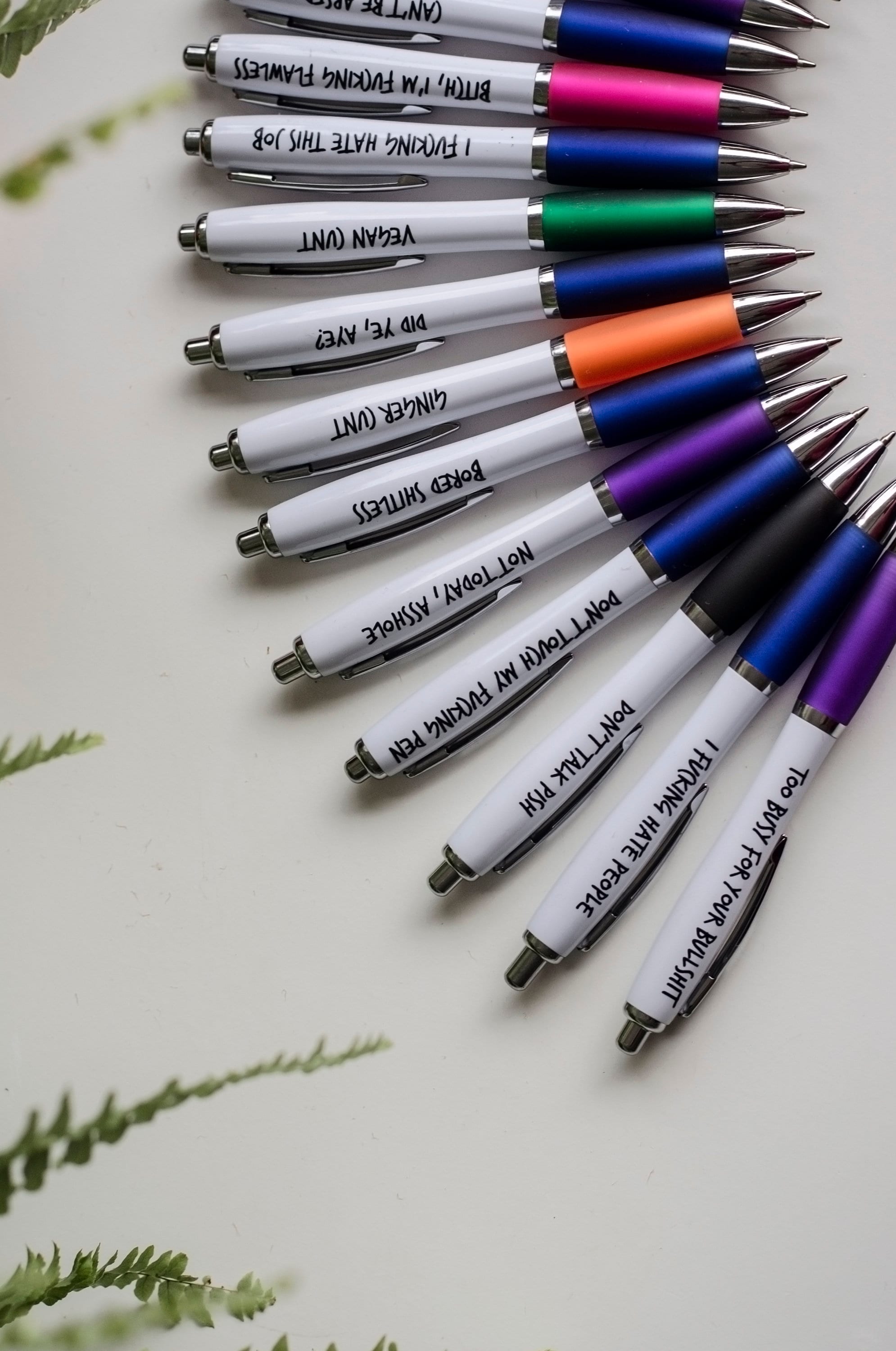 SWEARY PENS / Pack of 5 / Funny Rude Pens / Pick 'n' Mix - Etsy