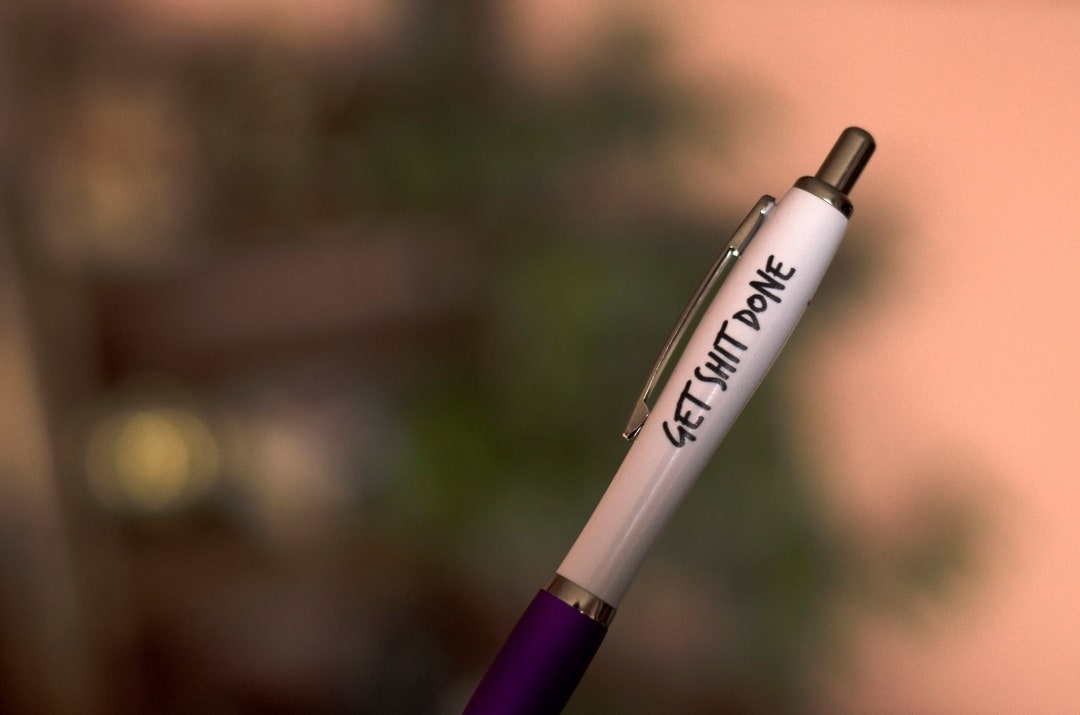 SWEARY PENS / Get Sh*t Done / Funny Rude Pens / Adults Only - Etsy UK
