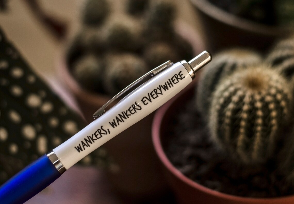 SWEARY PENS / Funny Rude Pens / Adults Only / Wnkers, Wnkers Everywhere ...