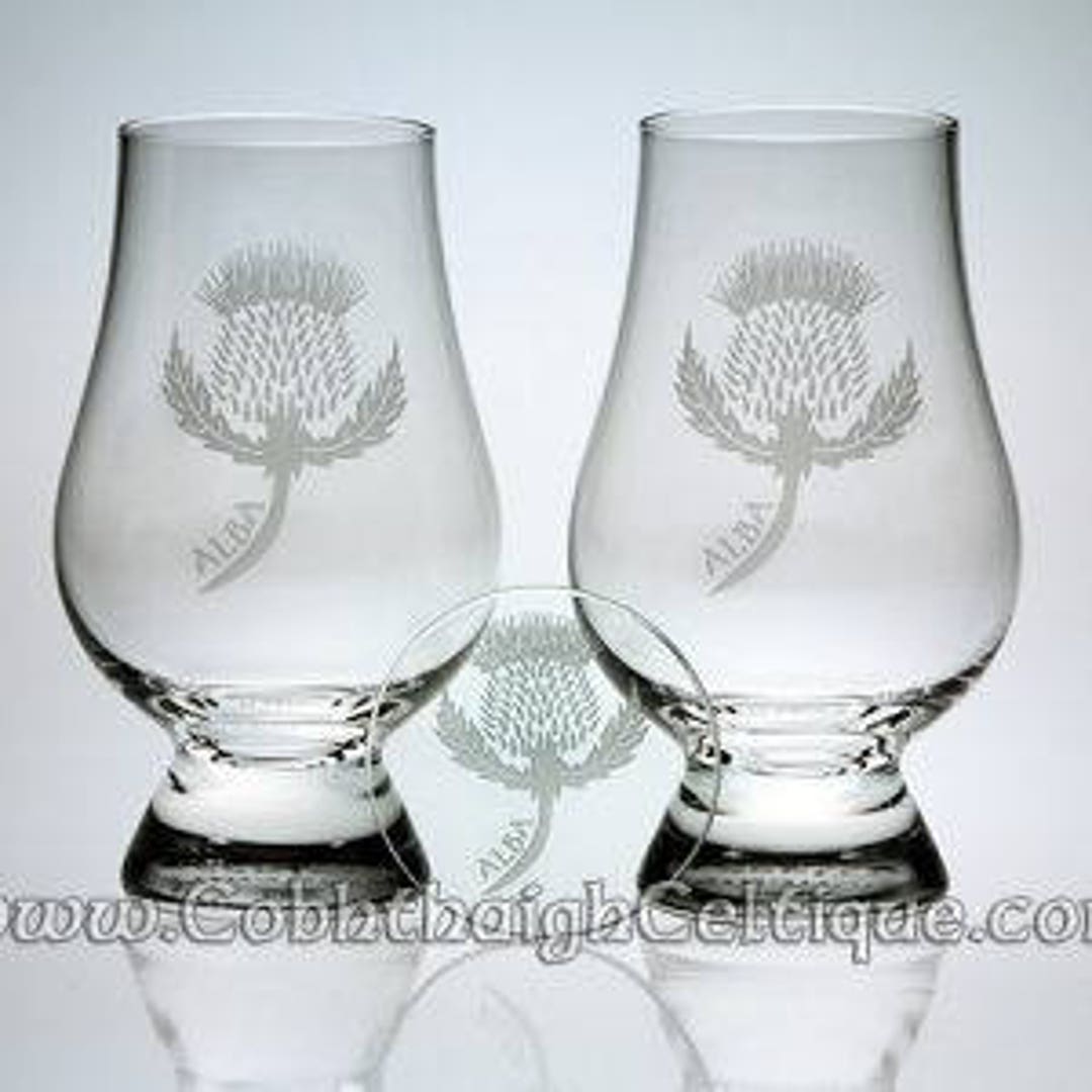 Scottish Thistle Glencairn Glass - Etsy