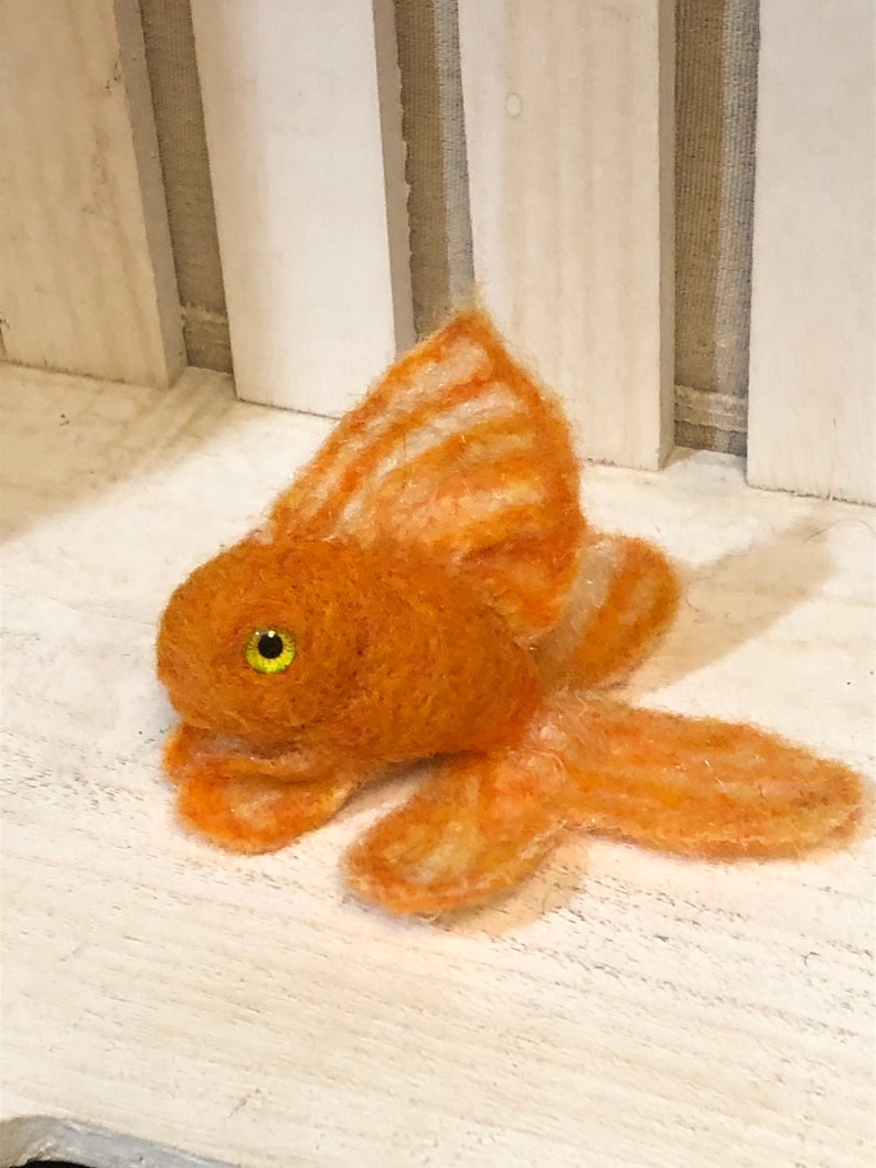 Needle Felt Goldfish - Etsy