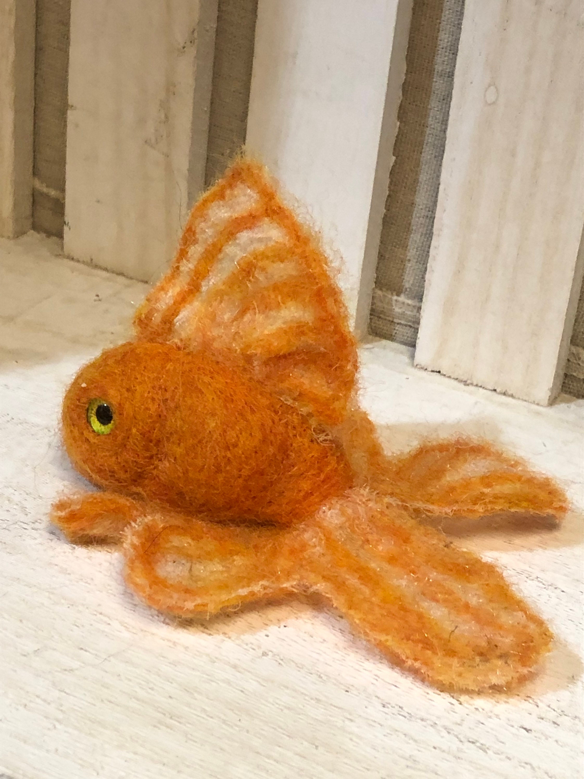 Needle Felt Goldfish - Etsy