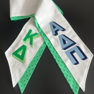 Greek Letter Wreath Sash - Etsy