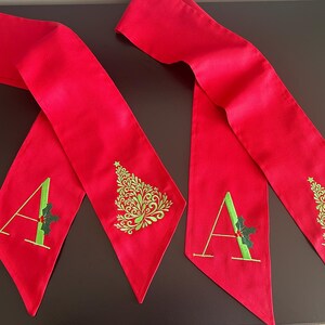 Christmas Wreath Sash - Etsy