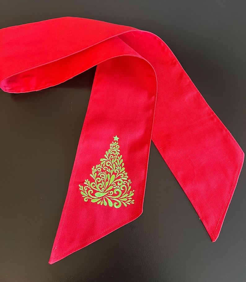 Christmas Wreath Sash - Etsy