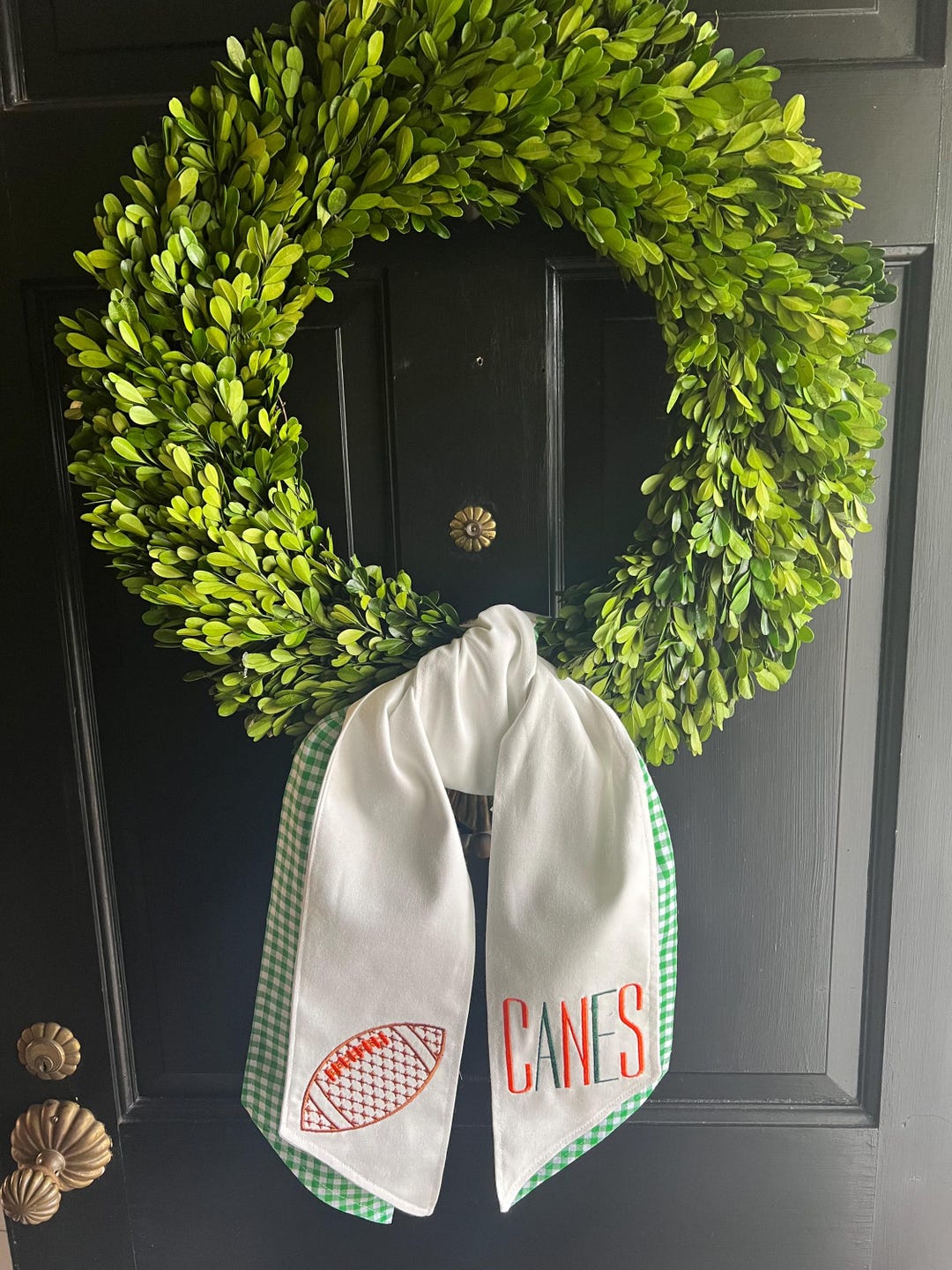 College Football Wreath Sash - Etsy