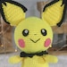 PDF Pattern, Pokemon Pichu, Amigurumi Pokemon, Crochet English Pattern ...