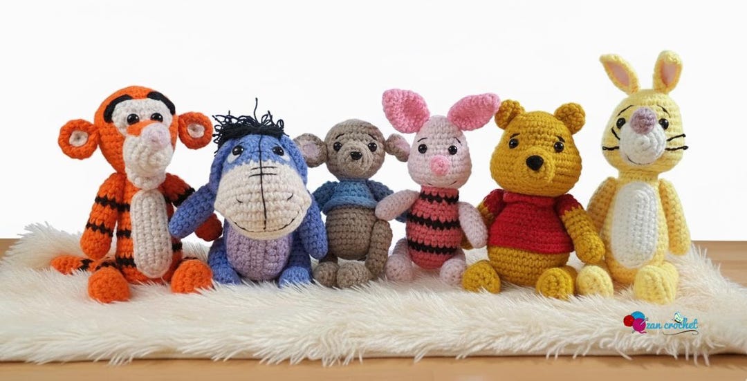 Crochet Pattern Bundle: Winnie and Friends, English PDF - Etsy