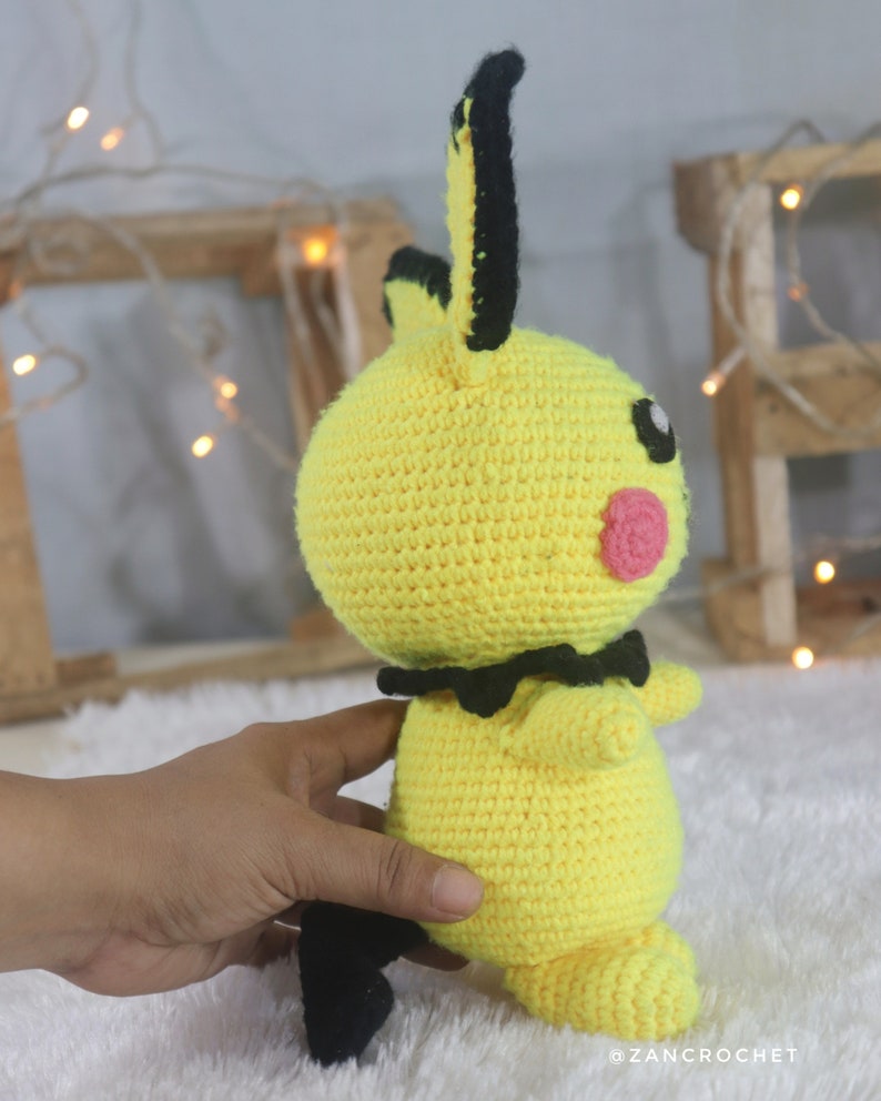 PDF Pattern, Pokemon Pichu, Amigurumi Pokemon, Crochet English Pattern ...