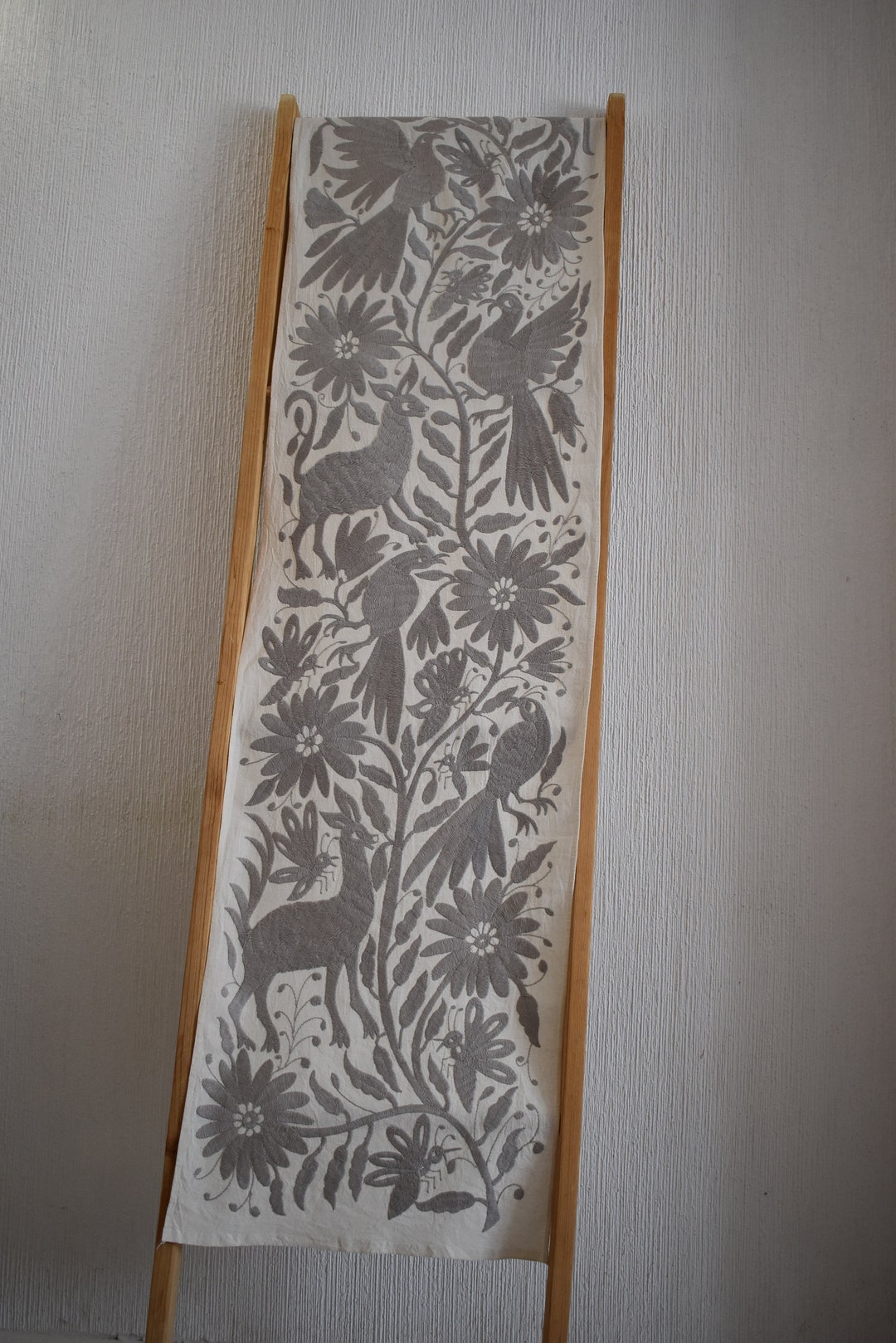 Embroidered Runner Table or Bed Runner, Hand Embroidered. 40*185 Cm ...