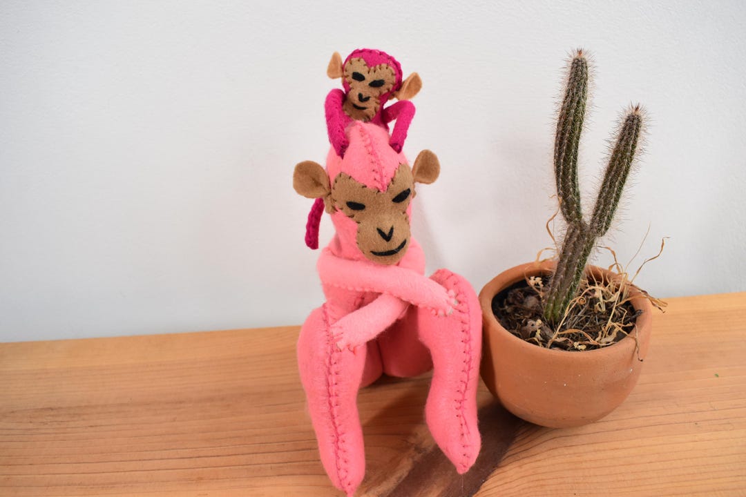 1 Monkey. MEXICAN TOYS. 24*23 Cm Mexican Handicraft Toy. Mexican Wool ...