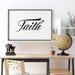 Faith Printable Wall Art, Home Decor, Poster, Print, Quote Art, Digital ...