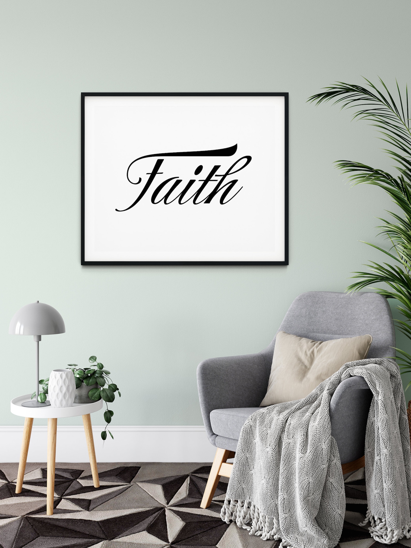 Faith Printable Wall Art, Home Decor, Poster, Print, Quote Art, Digital ...