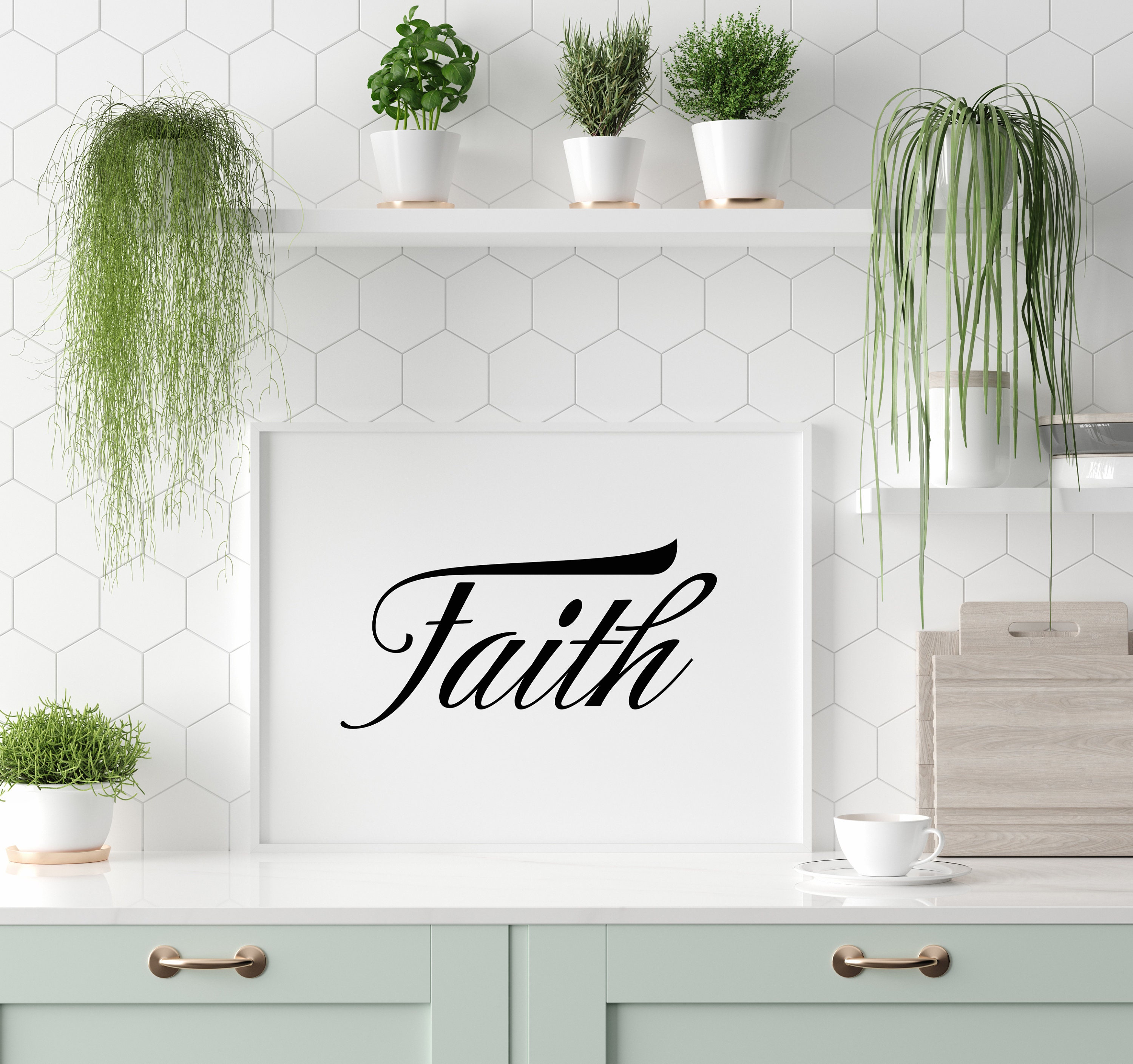 Faith Printable Wall Art, Home Decor, Poster, Print, Quote Art, Digital ...