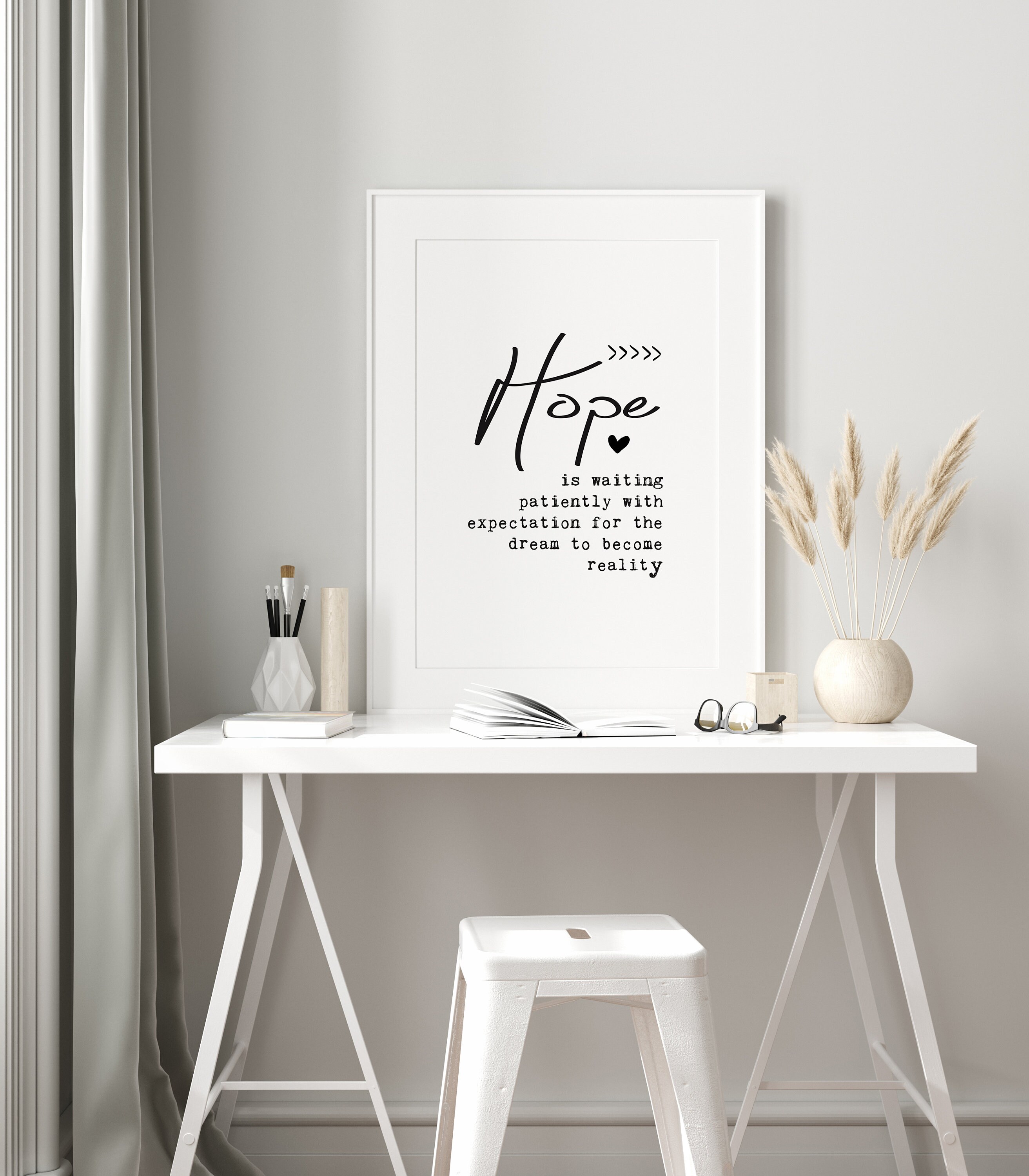 HOPE Art, Hope Defined, Printable Wall Art, Home Decor, Print, Quote ...