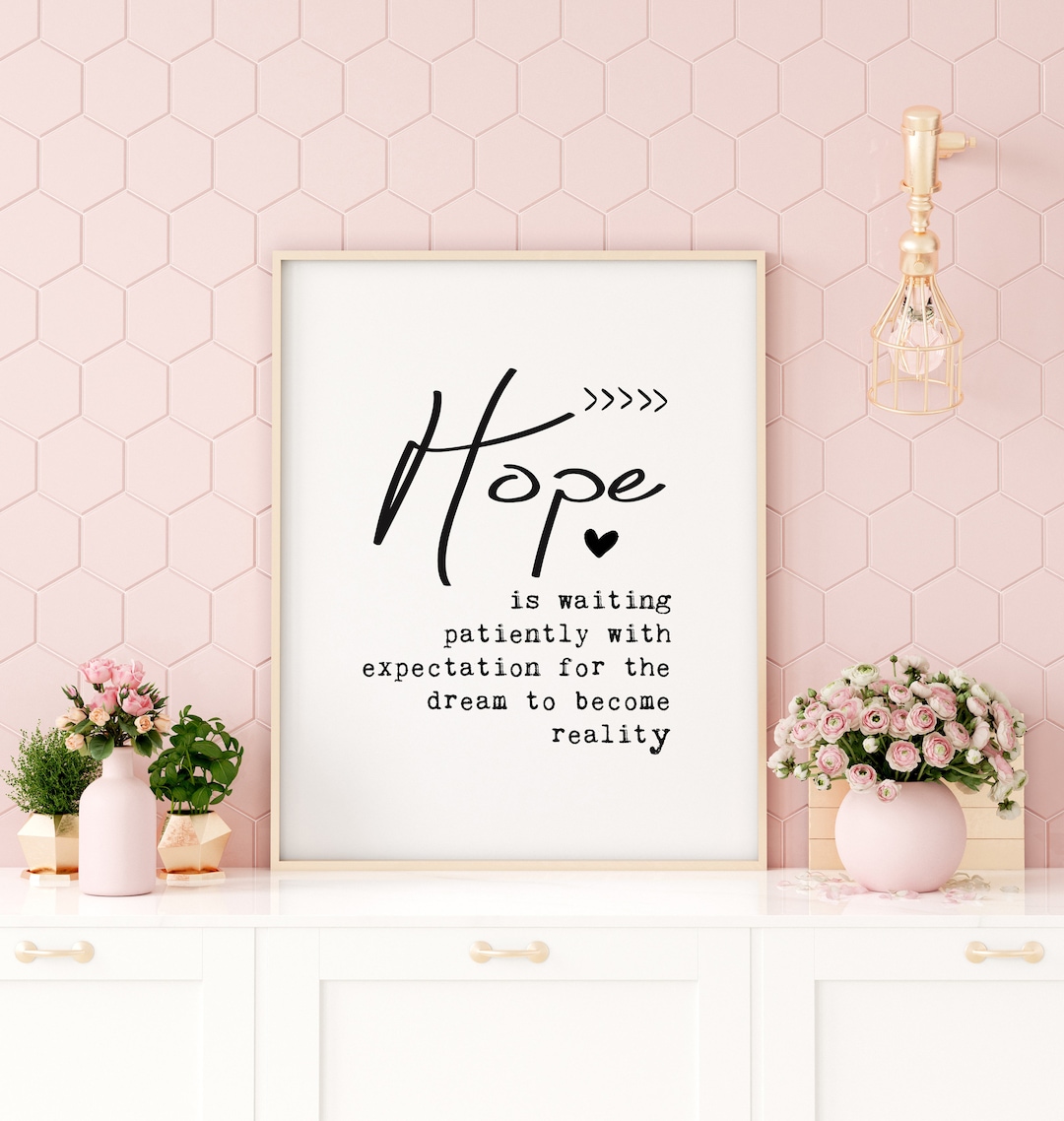 HOPE Art, Hope Defined, Printable Wall Art, Home Decor, Print, Quote ...