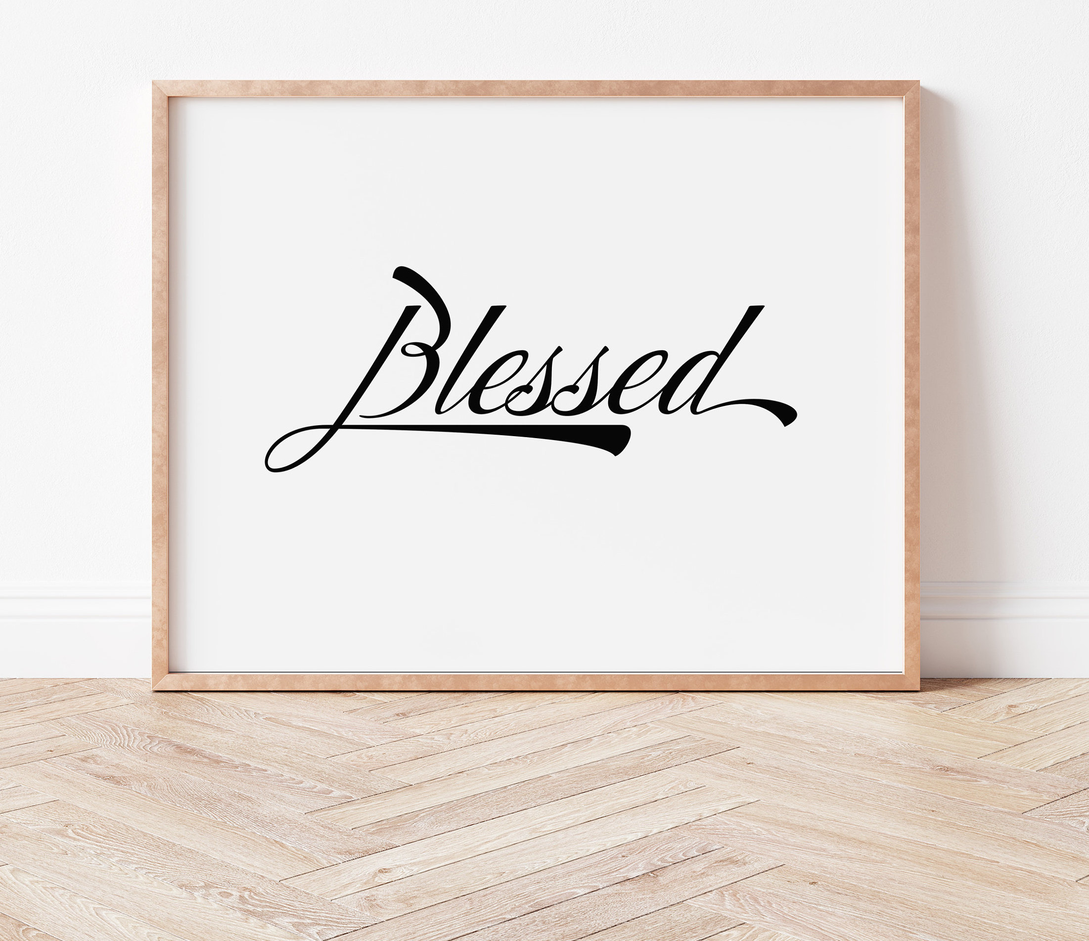 Blessed Printable Wall Art, Home Decor, Poster, Print, Quote Art ...