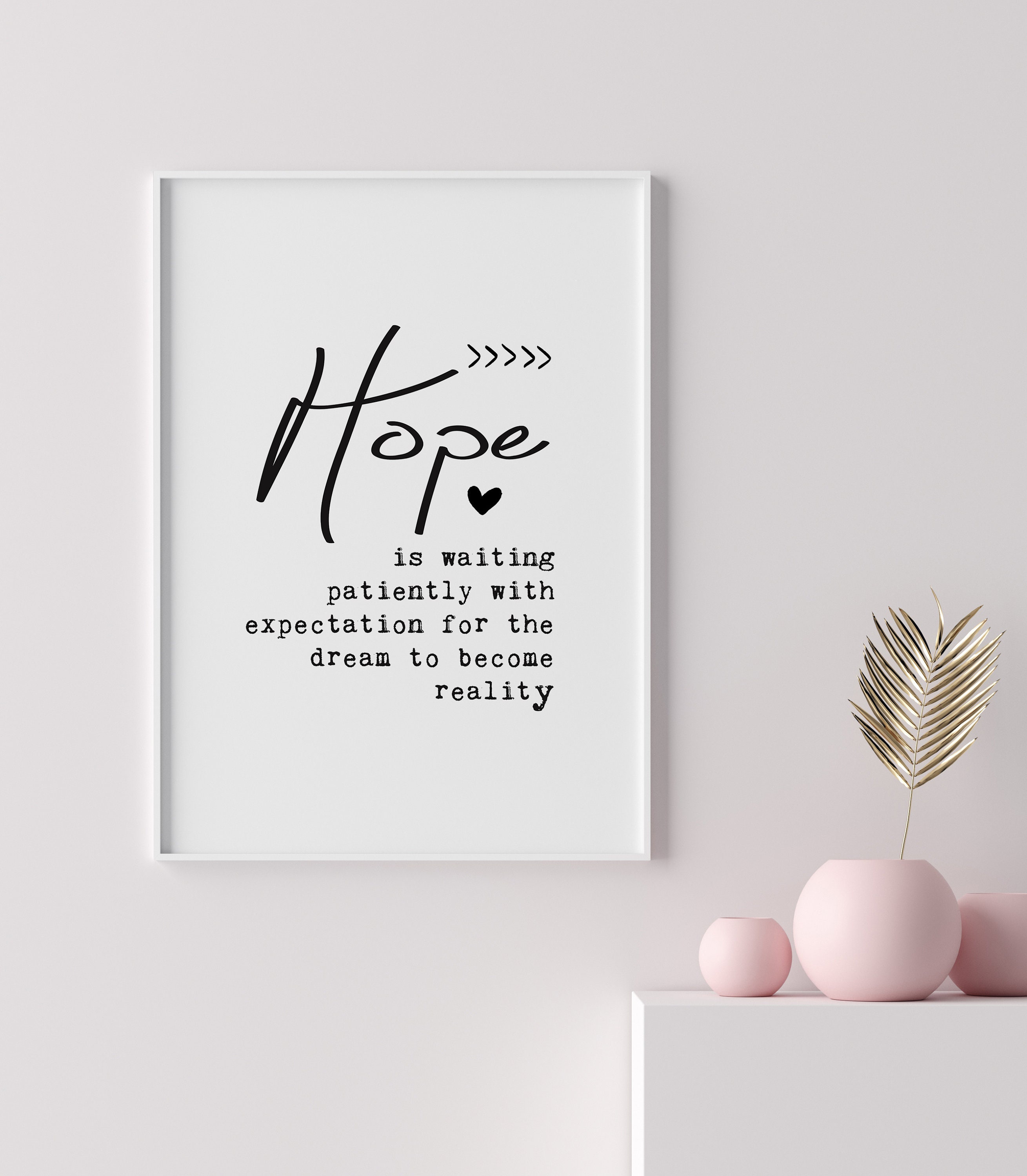 HOPE Art, Hope Defined, Printable Wall Art, Home Decor, Print, Quote ...
