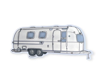 Airstream Trailer Vinyl Sticker Wanderlust on Wheels - Etsy
