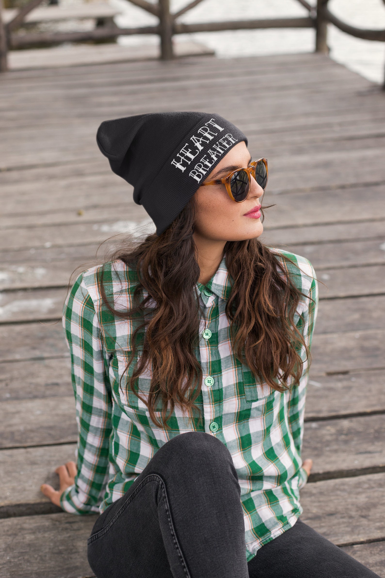 Heart Breake Beanie - Punk Romance Meets Vintage Tattoo Aesthetics ...