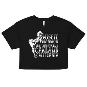 Alt Girl Misfits Mansion Crop Top Oakland CA Distressed Dancer Graphic ...