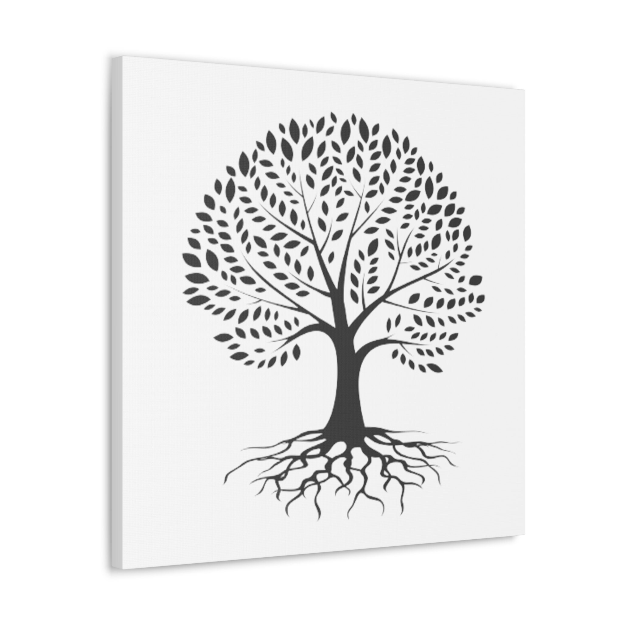 Tree With Roots Canvas Gallery Wrap Nature Lover Gift Plant - Etsy