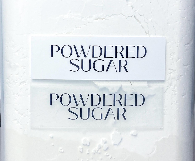 Baking Ingredient Labels | Pantry Jar Labels | Baking Container Labels ...